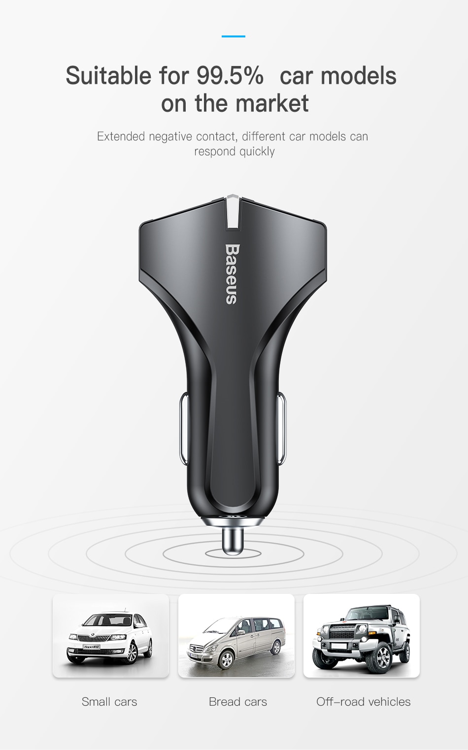Baseus Small Rocket Car Charger QC3.0 Dual Port [CCALL-RK01] Price..
