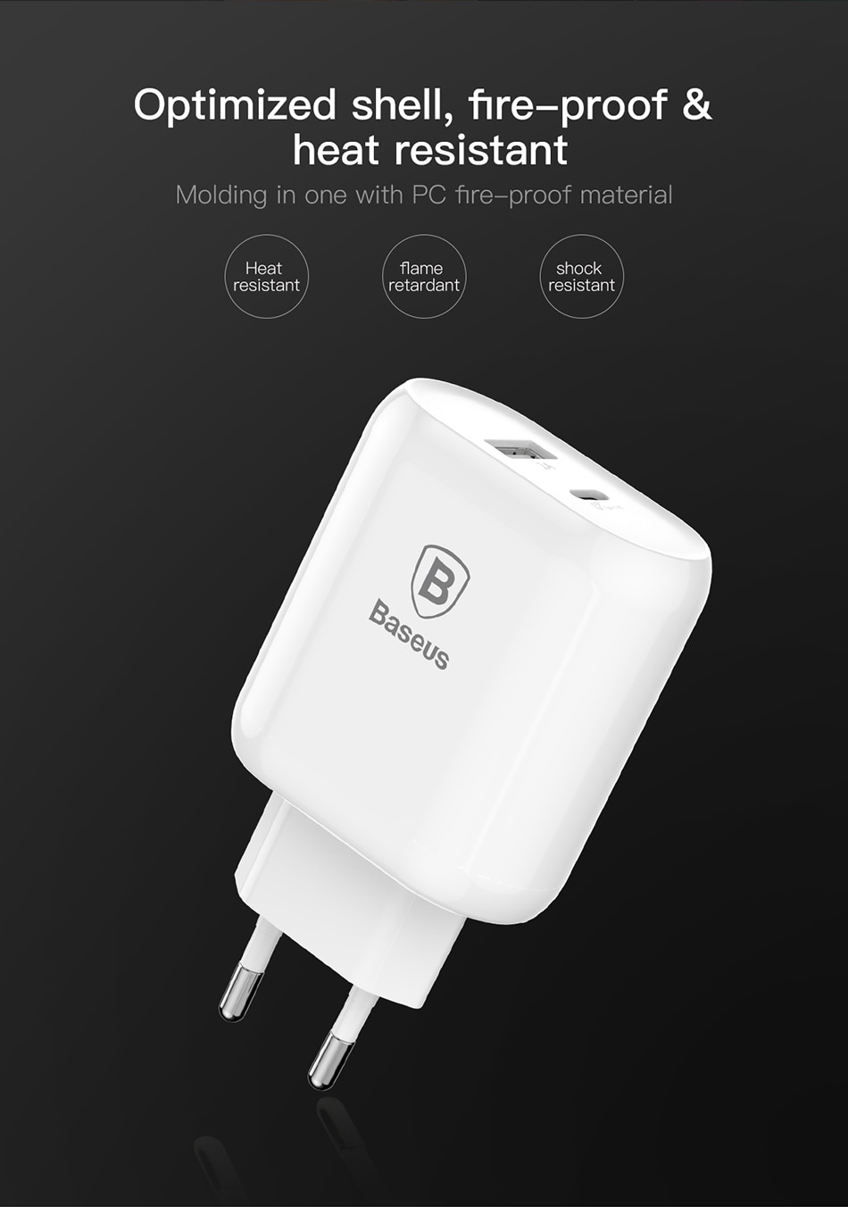 Baseus Bojure Power Delivery Type-C Charger 32watt [CCALL-BG02] In Pakistan